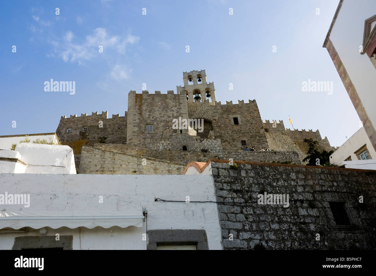 Monastery of St John the Divine, Patmos Stock Photo - Alamy