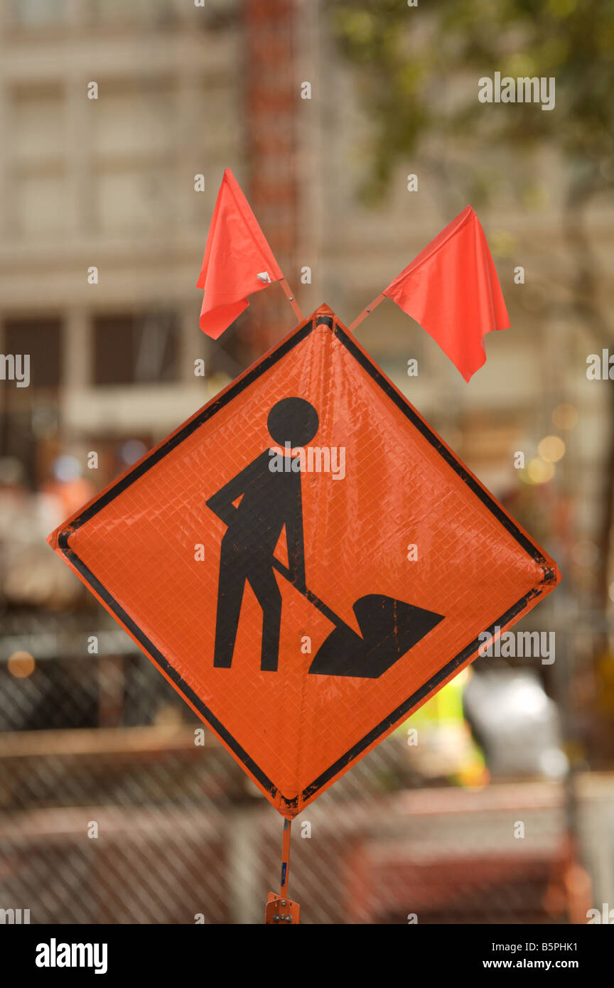 man at work sign Stock Photo - Alamy