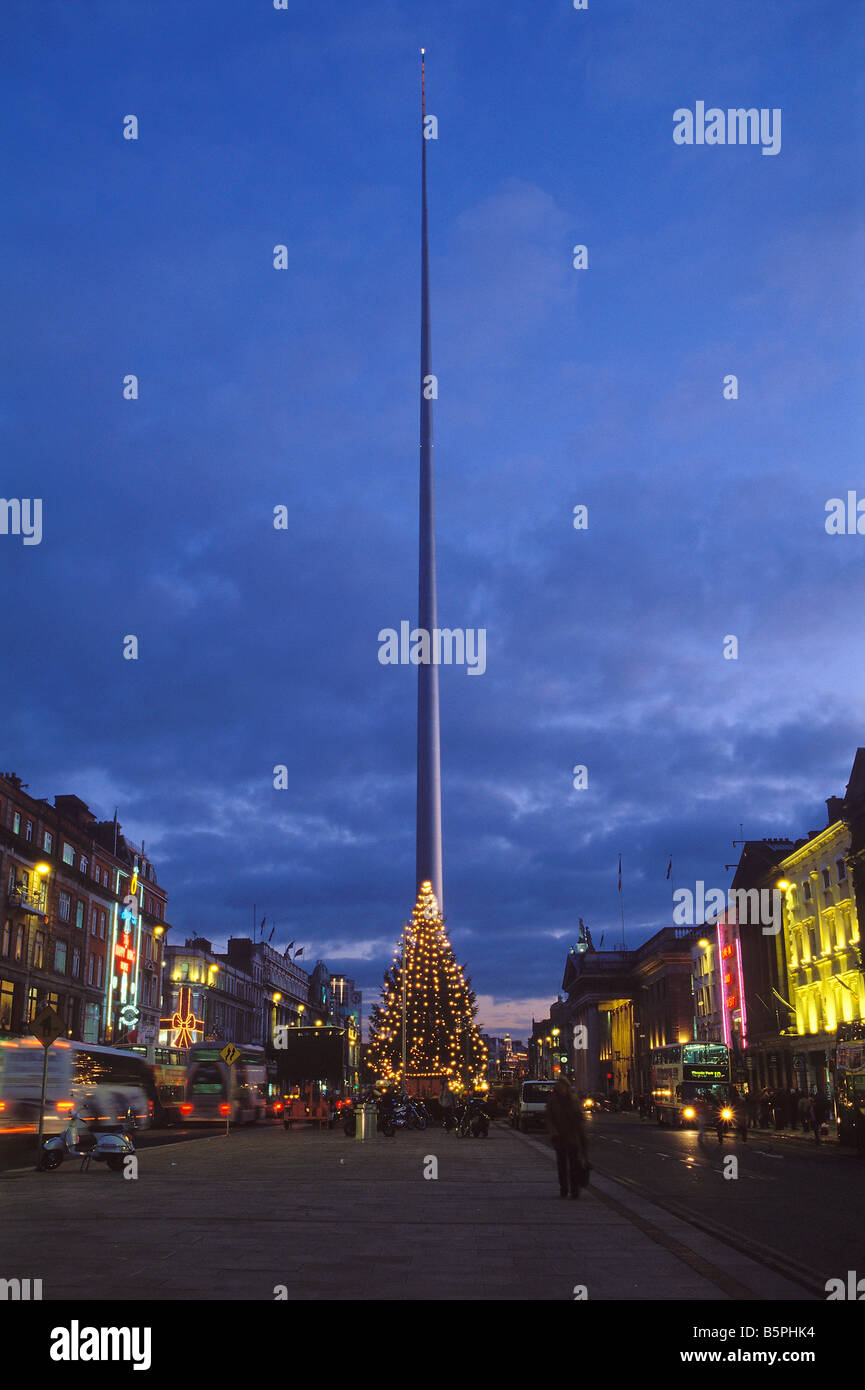 Dublin spire night hi-res stock photography and images - Alamy