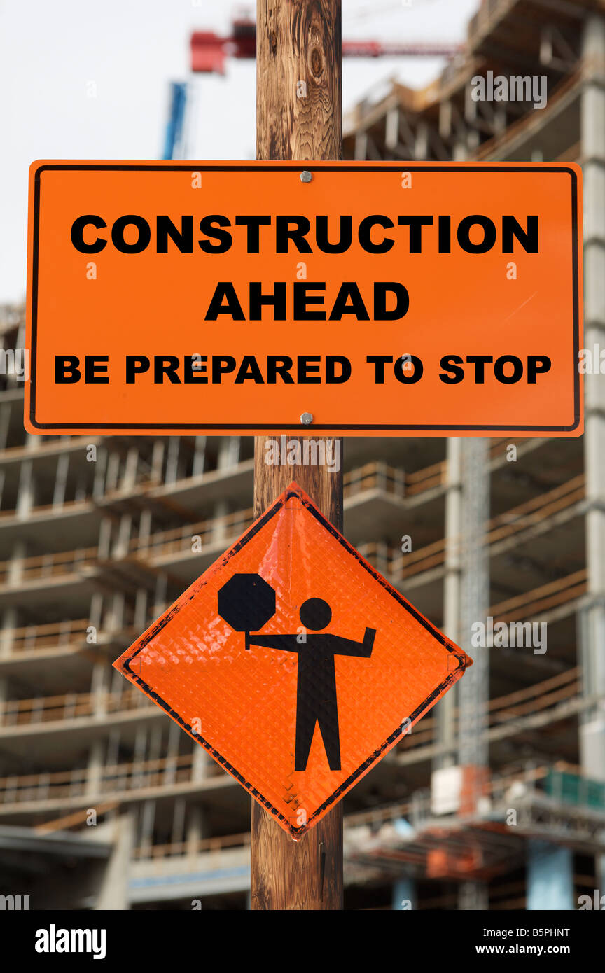 Flagger sign hi-res stock photography and images - Alamy