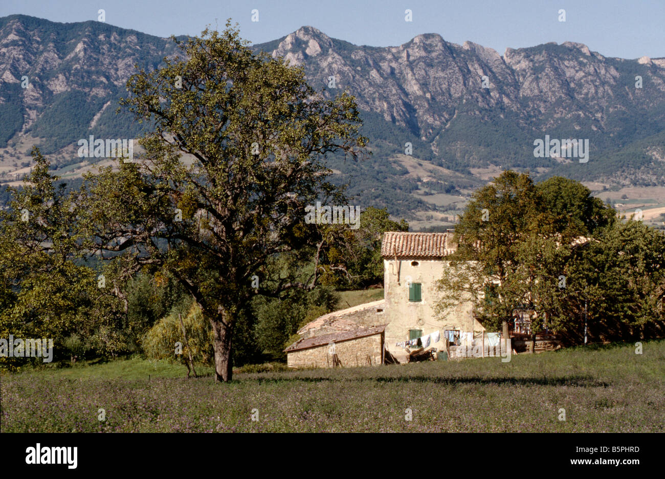 Landscape with farm house between Saillans and Bourdeaux, Pays ...