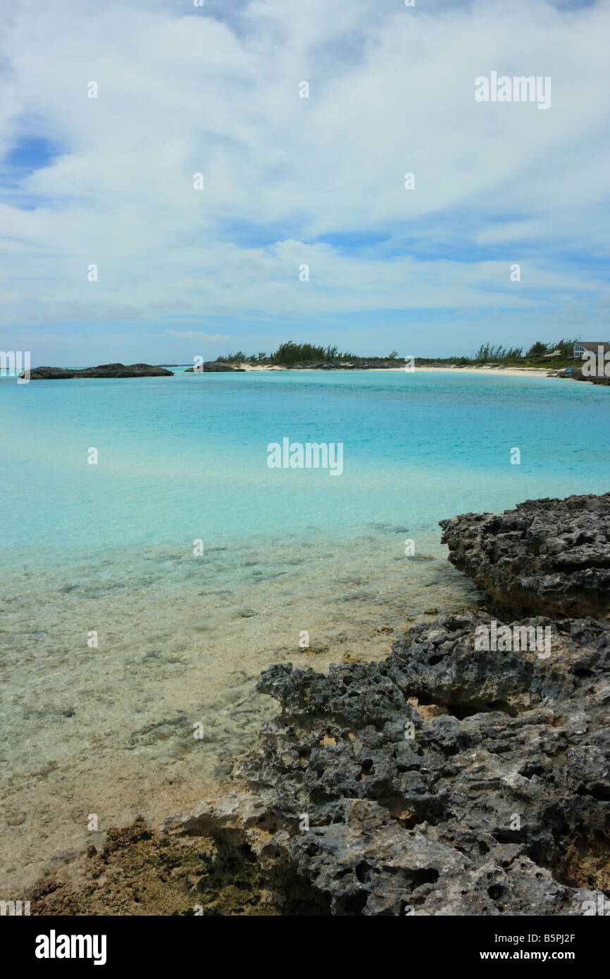 A rocky beach on an island in the Exuma Keys Stock Photo - Alamy