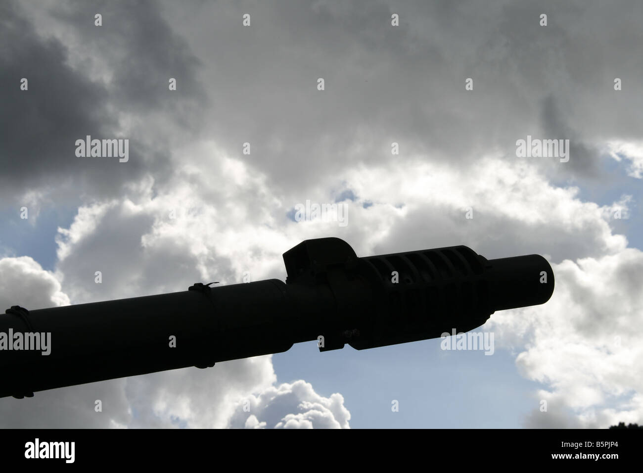 detail of army tank gun turret on battle field Stock Photo - Alamy