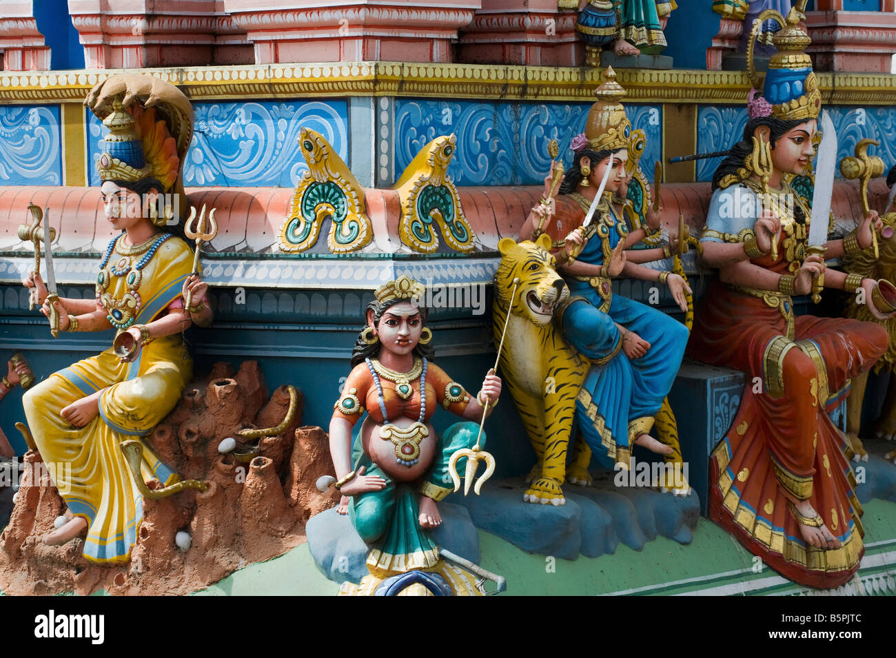 Female hindu deity painting hi-res stock photography and images - Alamy
