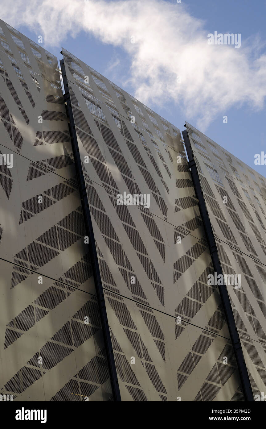 Downtown, Auckland Building, with fern leave as decoration Stock Photo ...