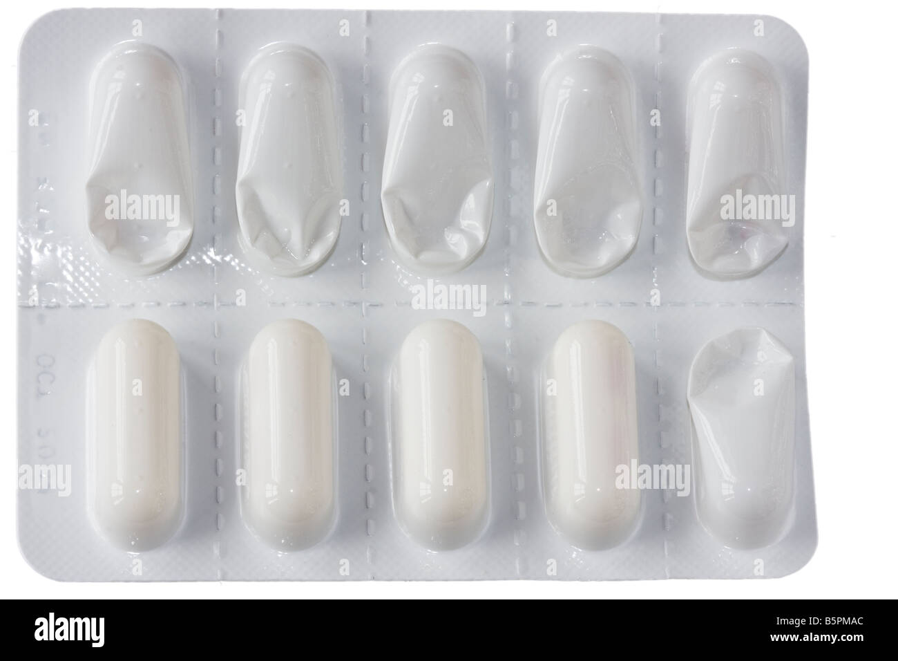 An Opened Blister Pack of Paracetamol Capsules Stock Photo - Alamy