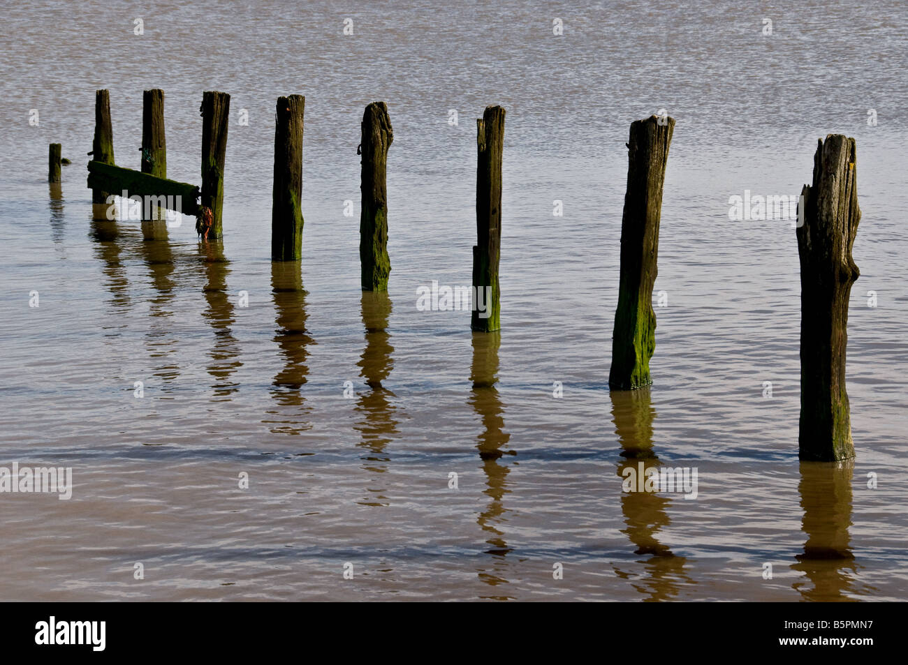 Coastal wooden breakwaters hi-res stock photography and images - Alamy