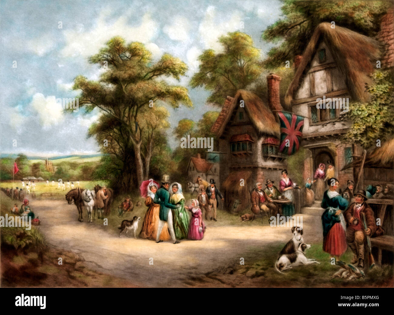 English countryside painting hi-res stock photography and images - Alamy