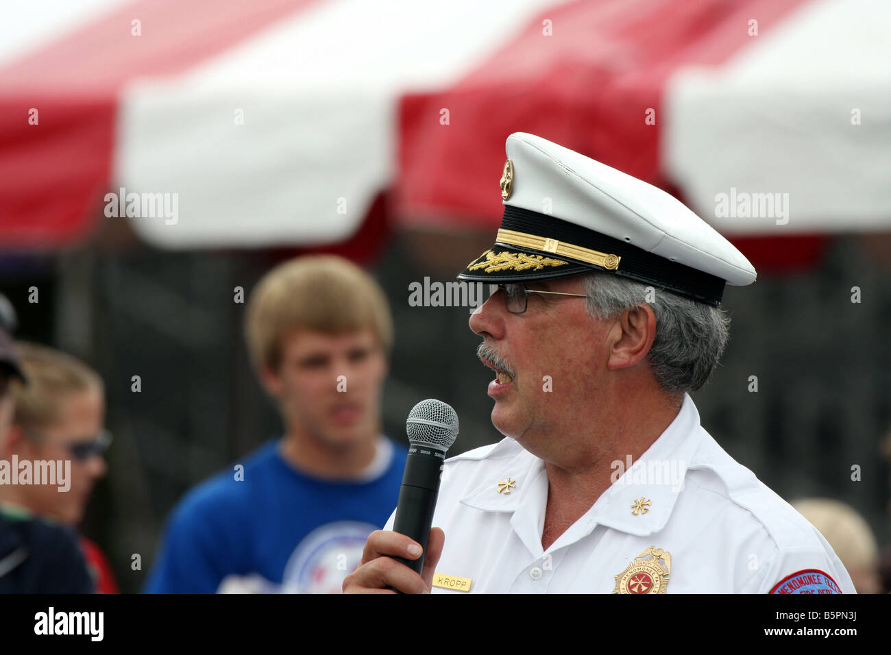Fire department officer crowd hi-res stock photography and images - Alamy