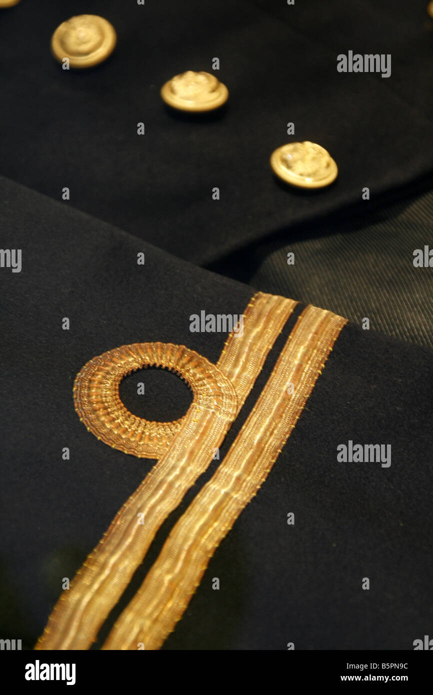 detail of italian navy uniform Stock Photo - Alamy