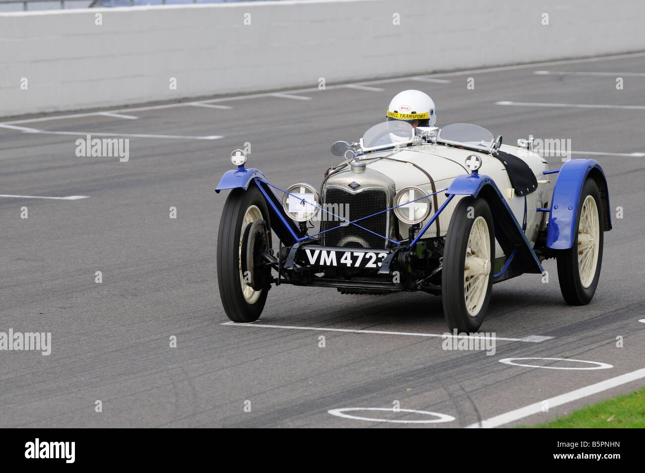 David Furnell driving his 1928 Riley Brooklands at the VSCC Autumn ...