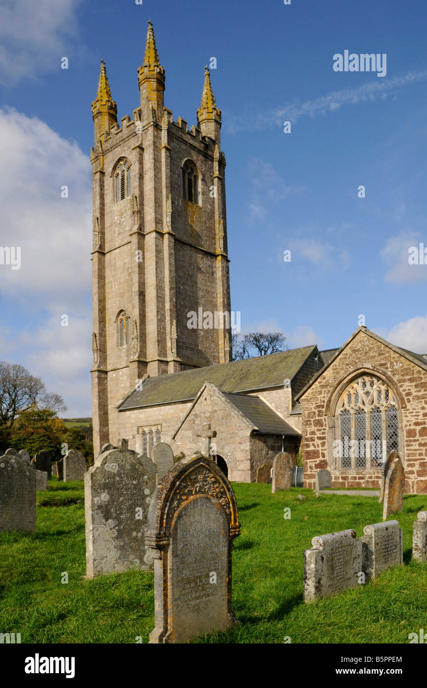 Church of St Pancras, Widecombe-in-the-Moor, Devon Stock Photo - Alamy