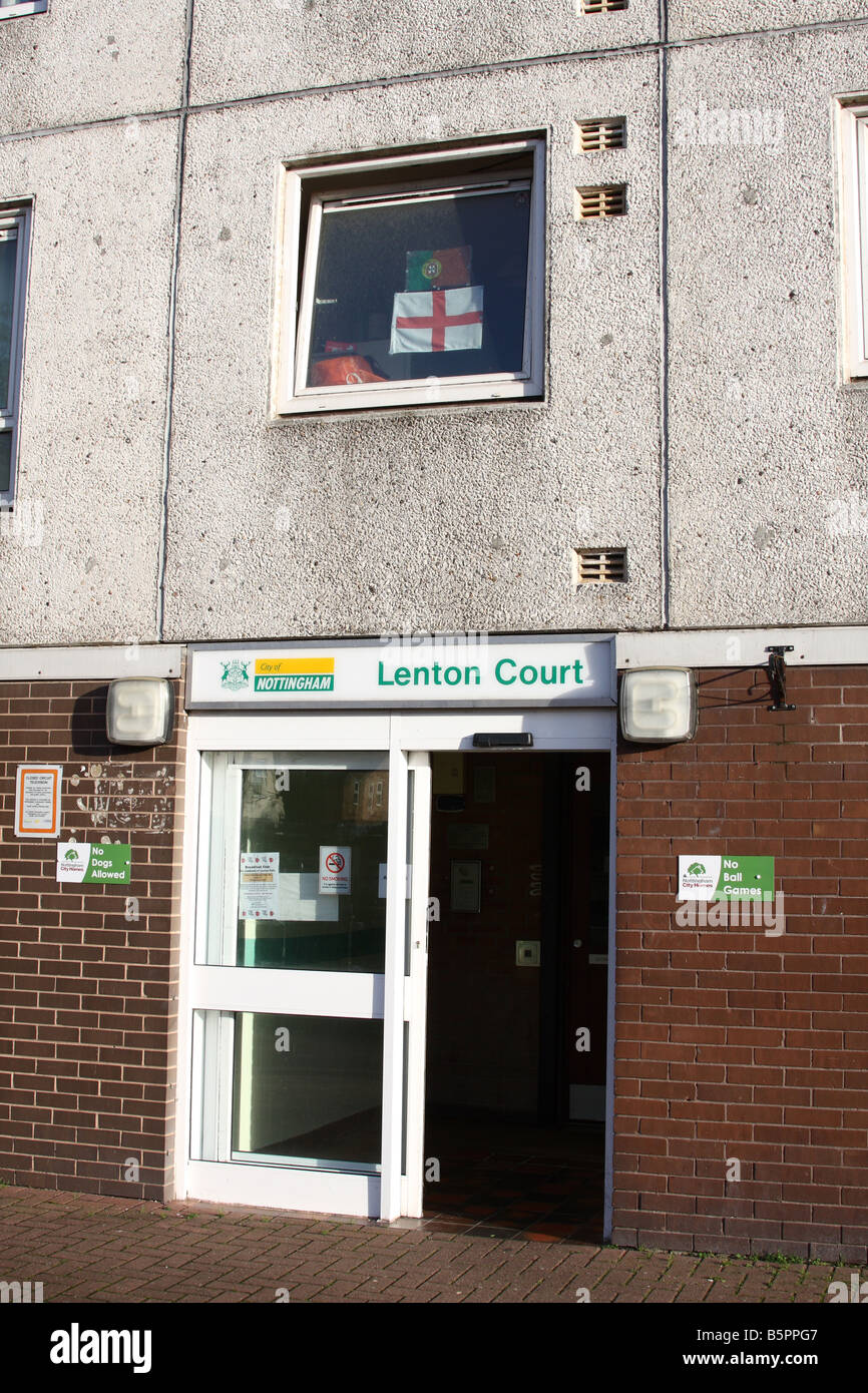 An inner city tower block in Lenton, Nottingham, England, U.K Stock ...
