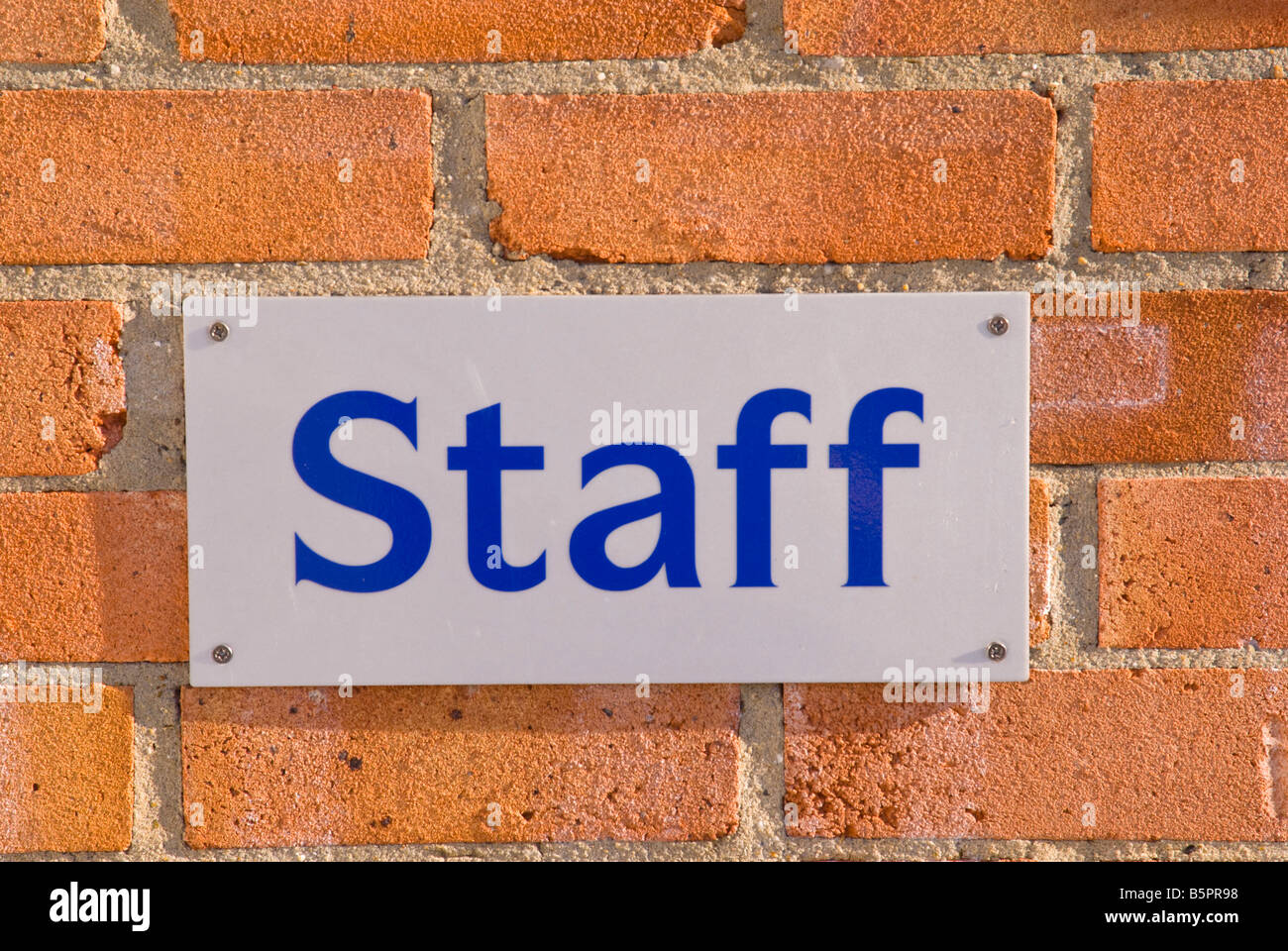 Staff sign hi-res stock photography and images - Alamy