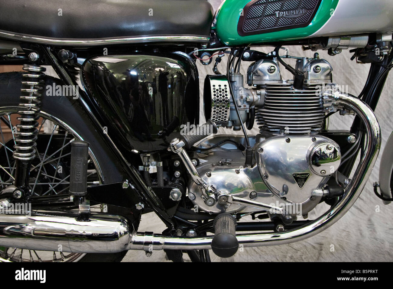 Triumph, motorcycle, engine Stock Photo - Alamy