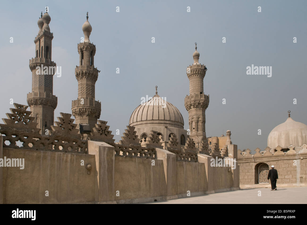 View of Aqbaghawiyya al-Ghuri and Qaytbay minarets with Keel shaped ...