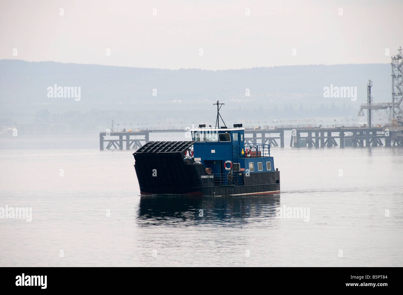 Cromarty ferry The smallest car ferry in the UK off loading and loading ...