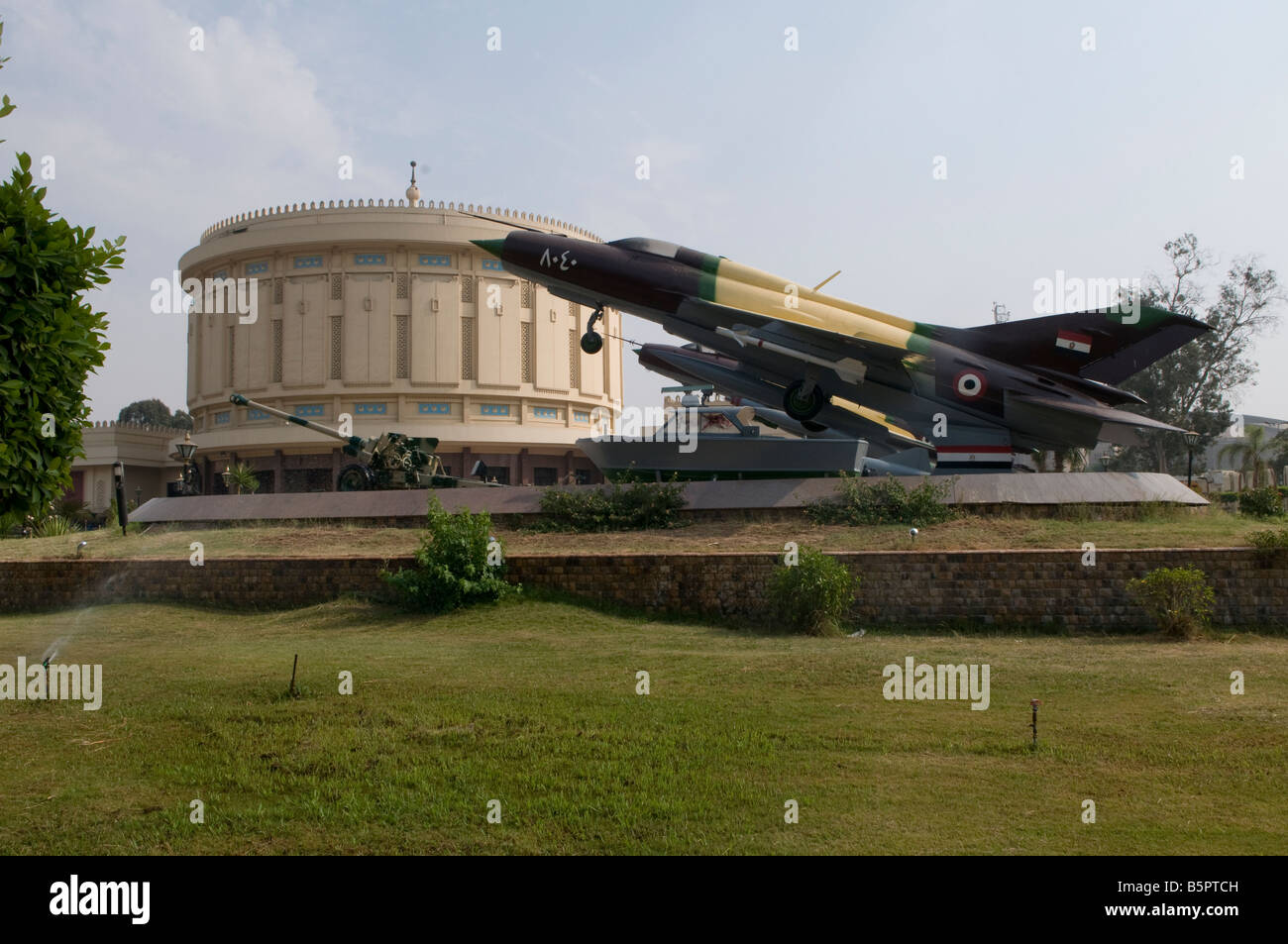 Egyptian Air Force MiG-21 displayed at the 6th of October War museum ...