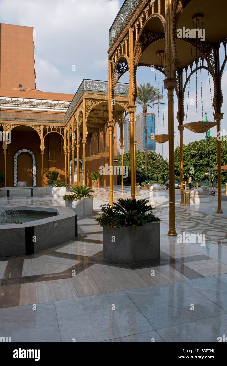 View of the elegant entrance of Cairo Marriott Hotel & Omar Khayyam ...