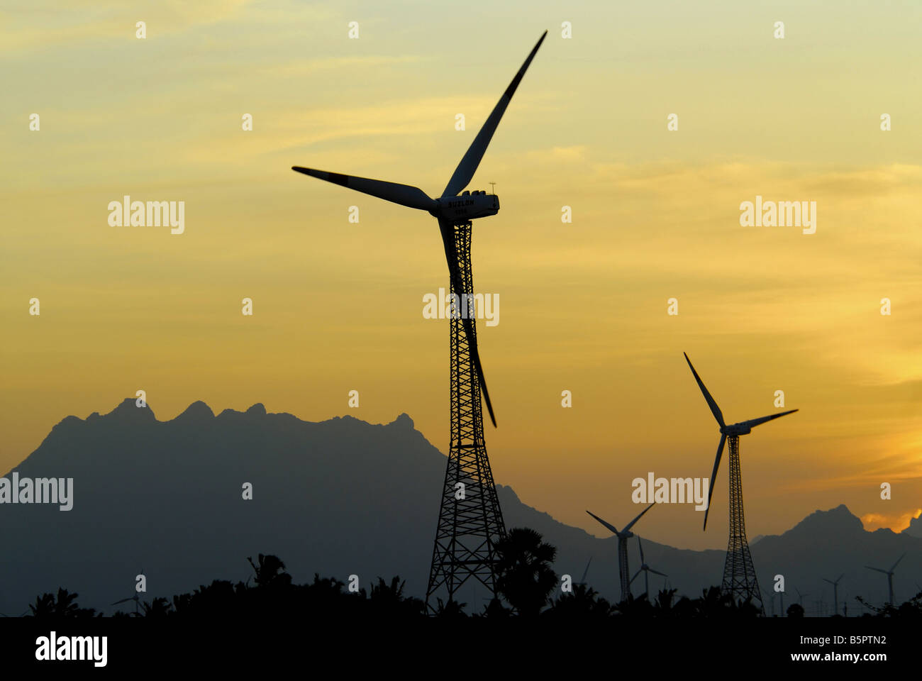 Windmills western ghats hi-res stock photography and images - Alamy