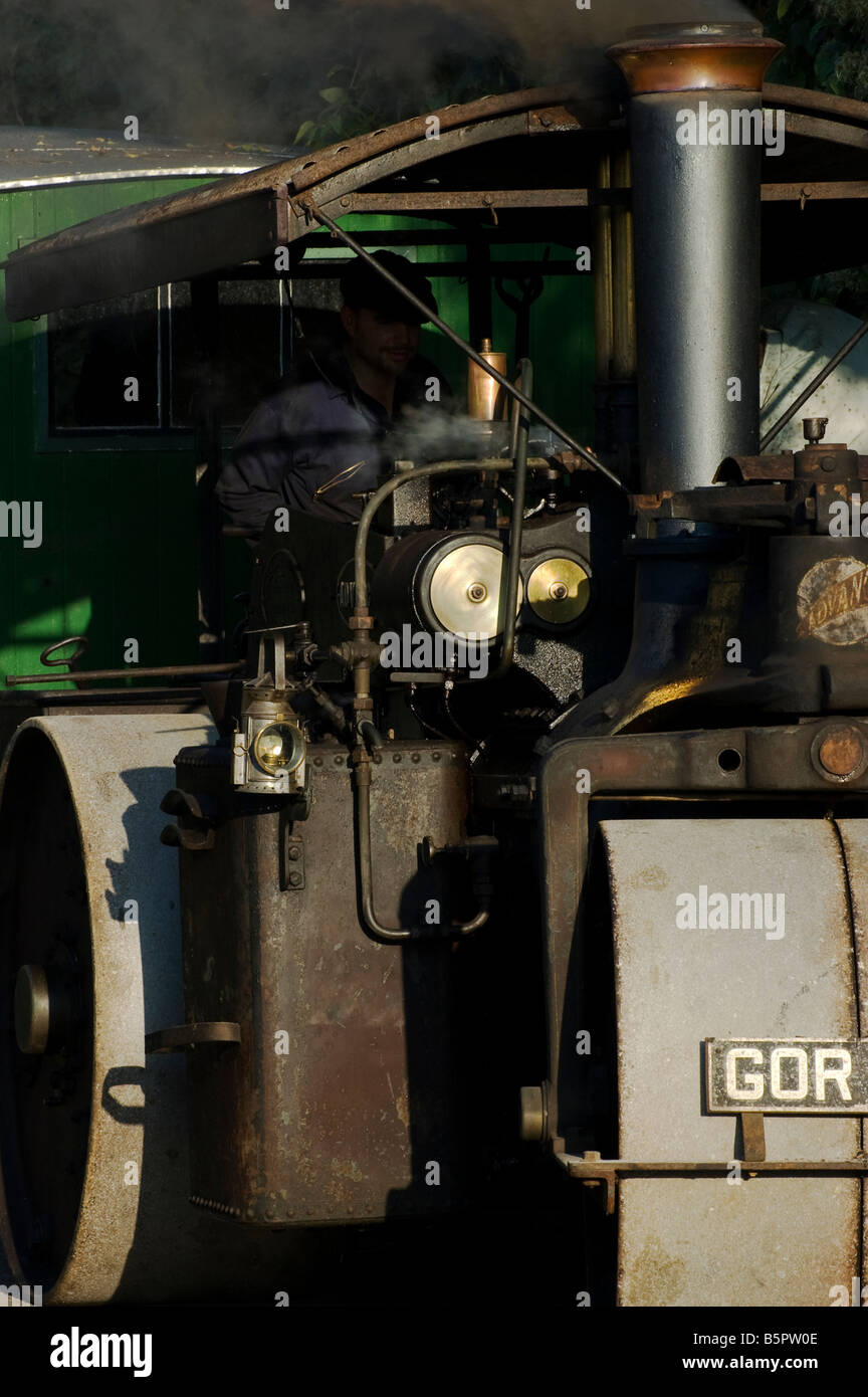 Old steam roller in steam hi-res stock photography and images - Alamy
