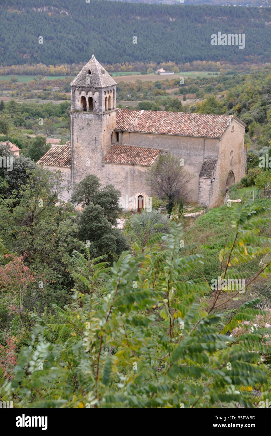Church Viens Provence France Stock Photo - Alamy