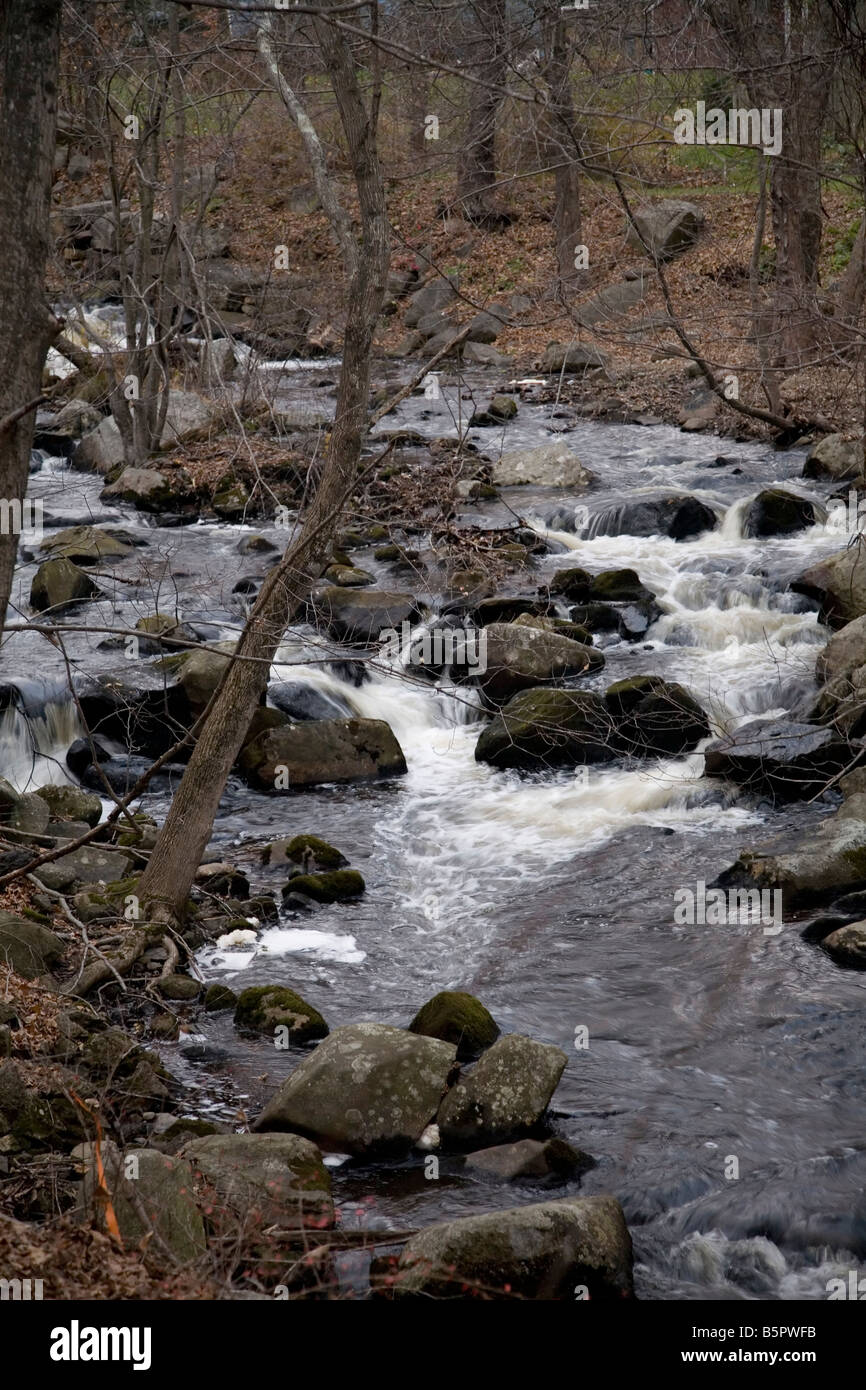 Photograph of a brook in the fall Stock Photo - Alamy