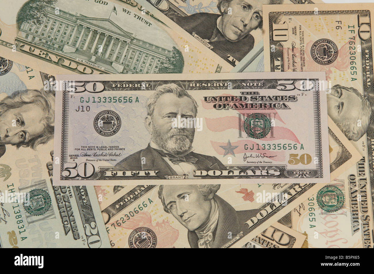 close-up Pile of American Dollars bank notes Stock Photo - Alamy