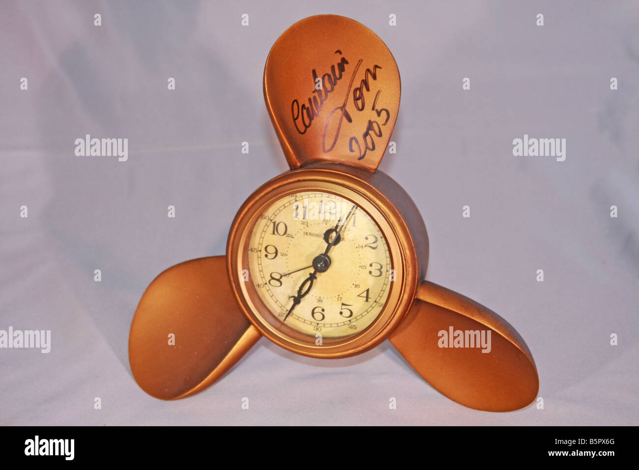 Cruise ship propeller clock Stock Photo - Alamy
