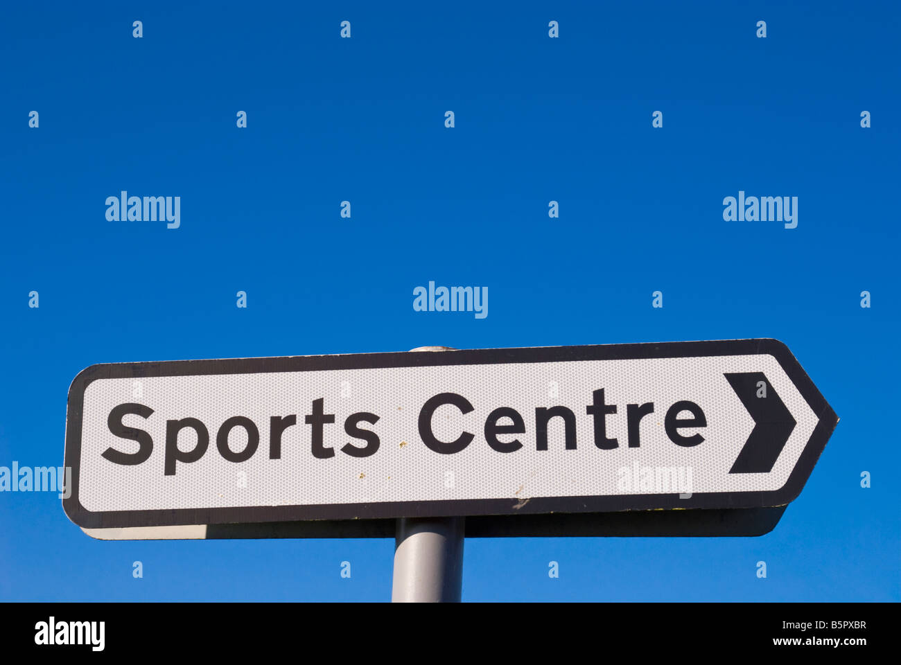 Sports Centre sign Stock Photo - Alamy