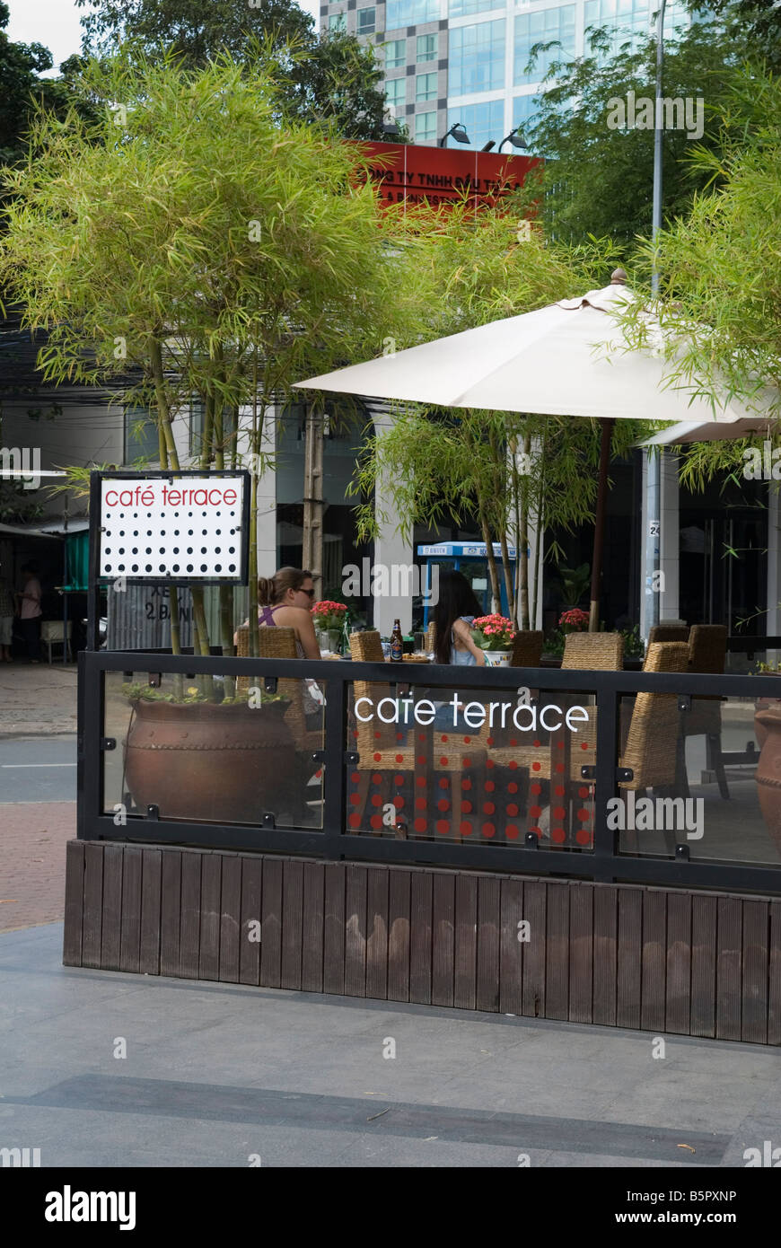 Modern western style cafe in Ho Chi Minh City, Vietnam Stock Photo - Alamy