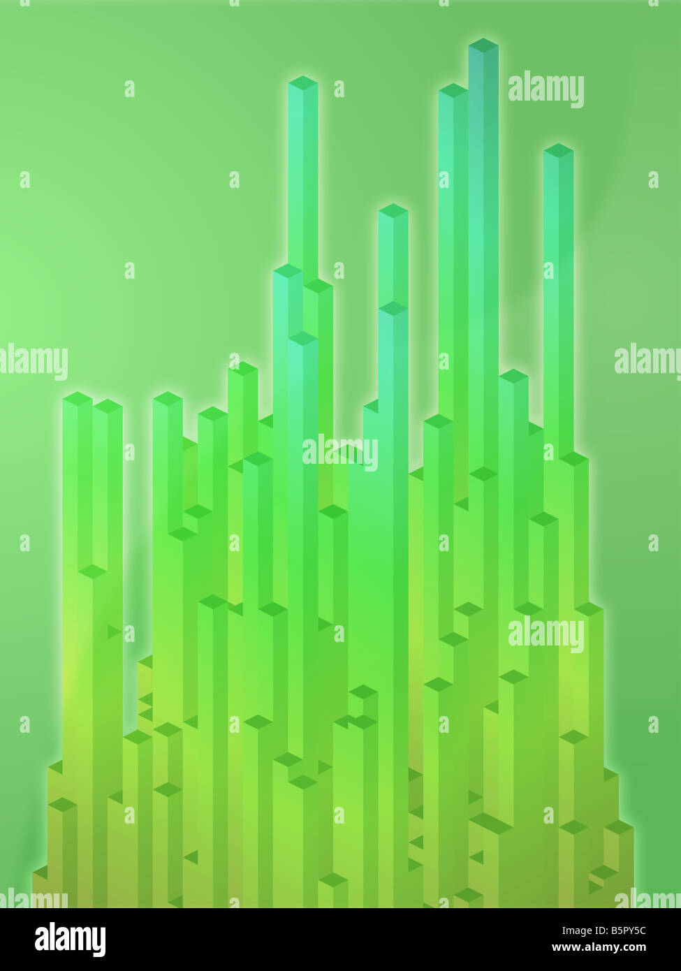 Abstract illustration wallpaper of 3d geometric shapes Stock Photo - Alamy