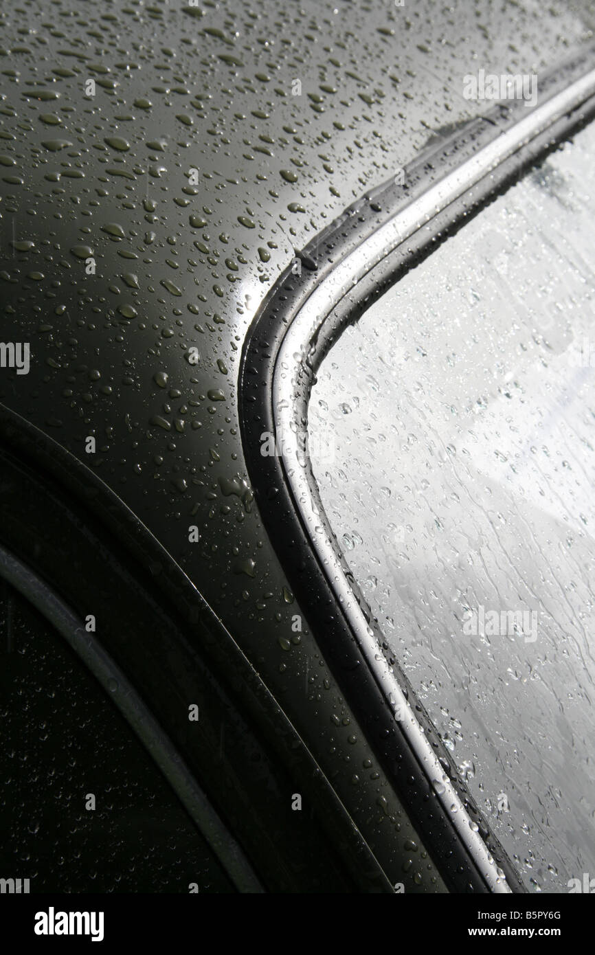 vintage car covered with rain drops Stock Photo - Alamy