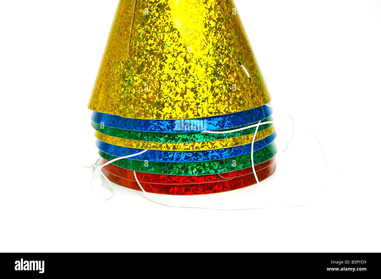 Party hats isolated against a white background Stock Photo - Alamy