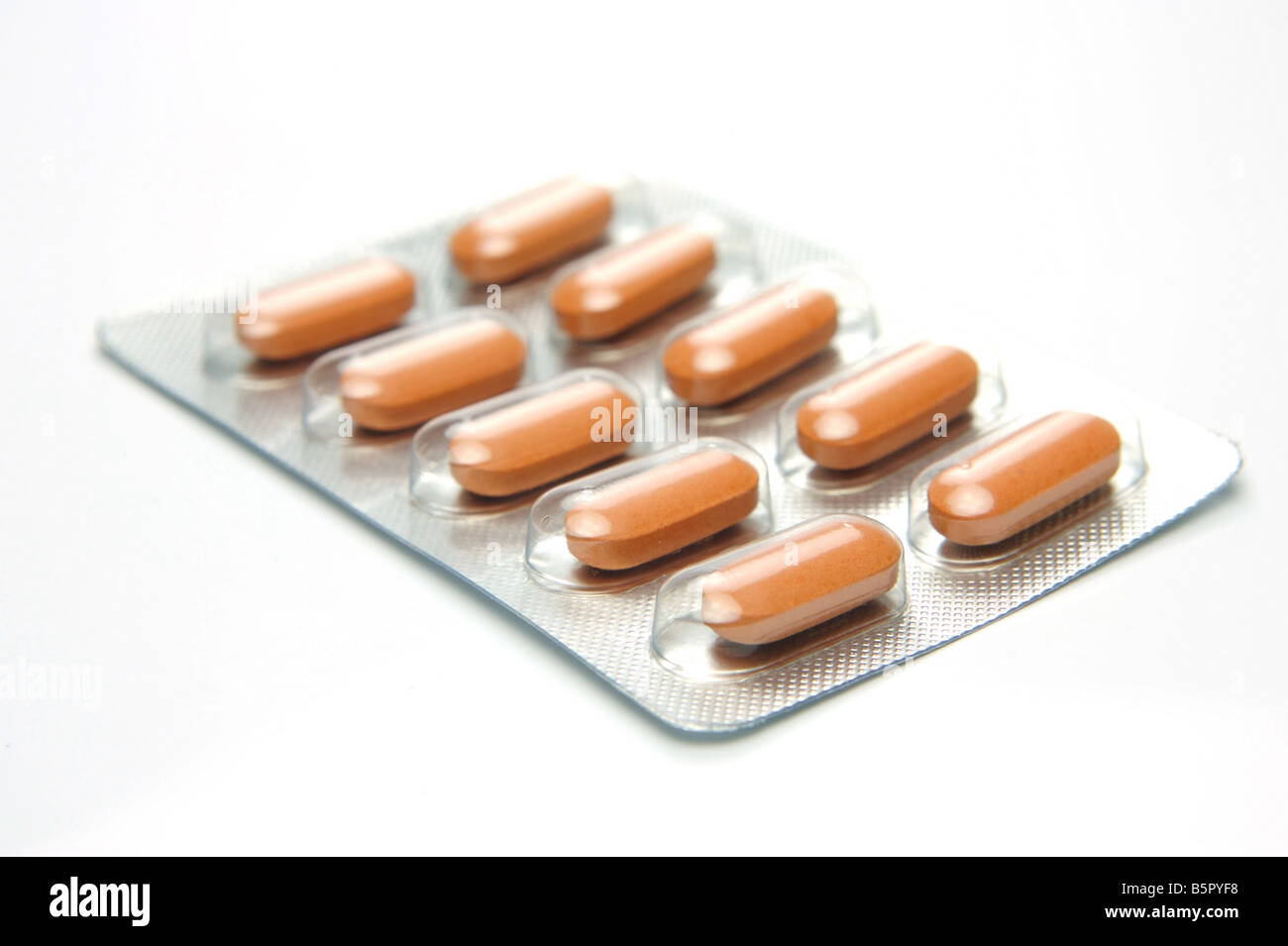 Prescription tablets isolated against a white background Stock Photo ...