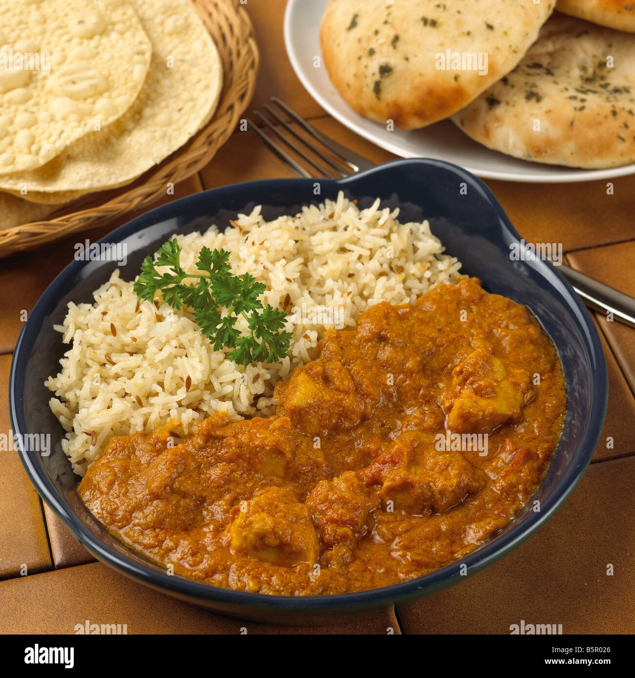 Rice papadoms indian spicy table hi-res stock photography and images ...