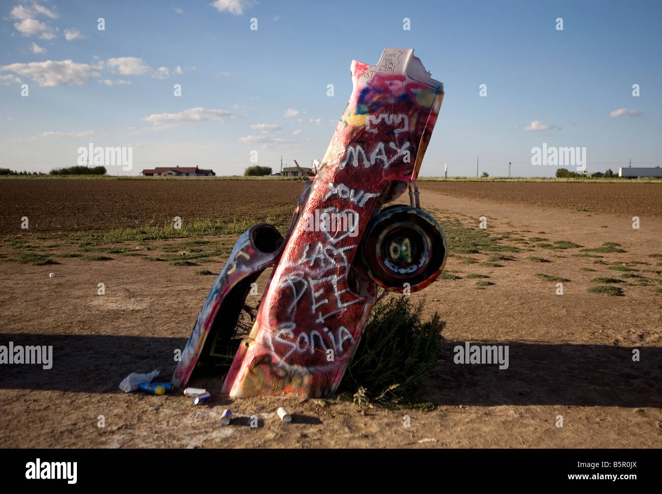 The Cadillac Ranch in Amarillo Texas Stock Photo - Alamy