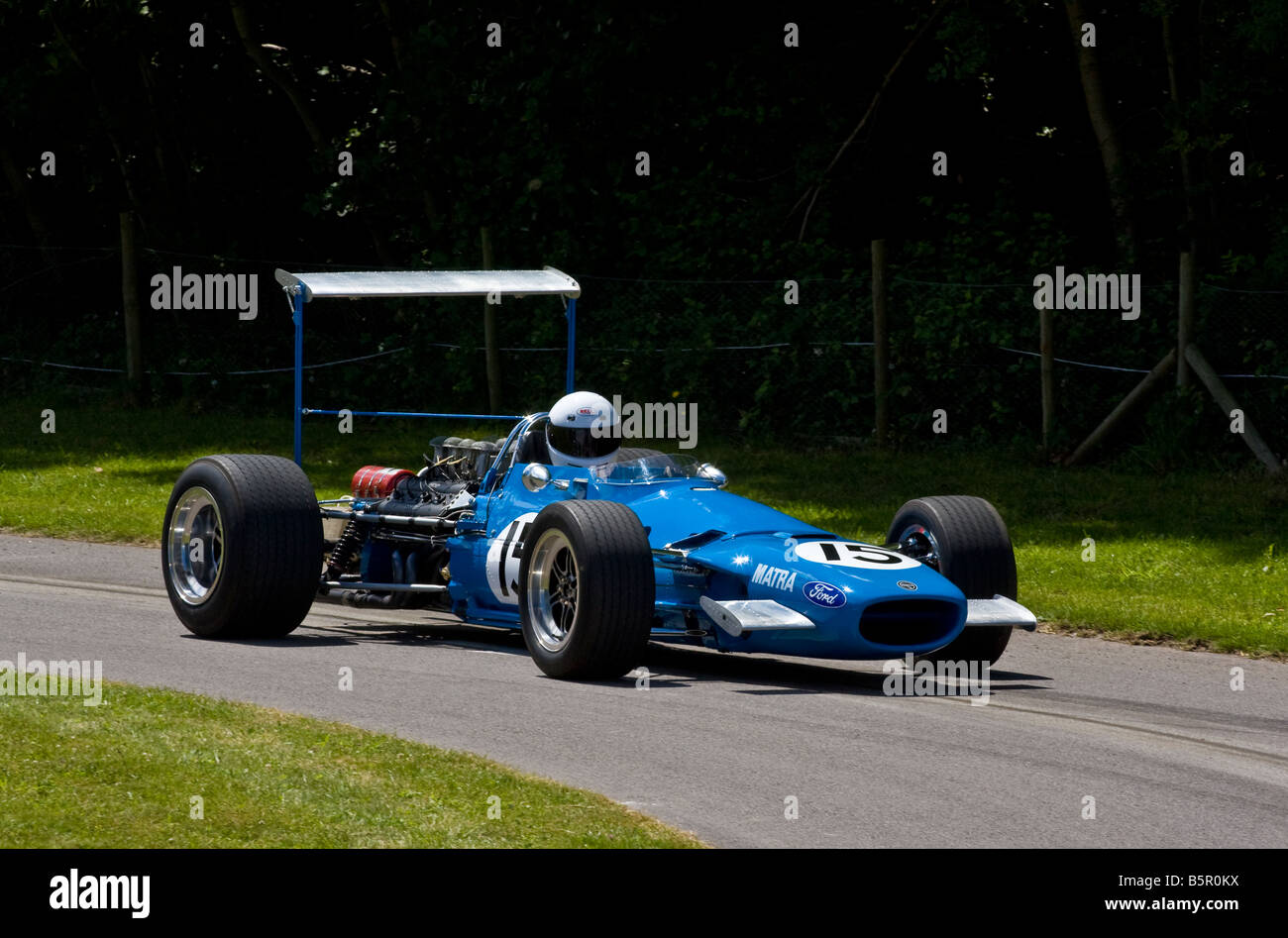 1968 Matra-Cosworth MS10, with driver Bruno Perrin, at Goodwood ...