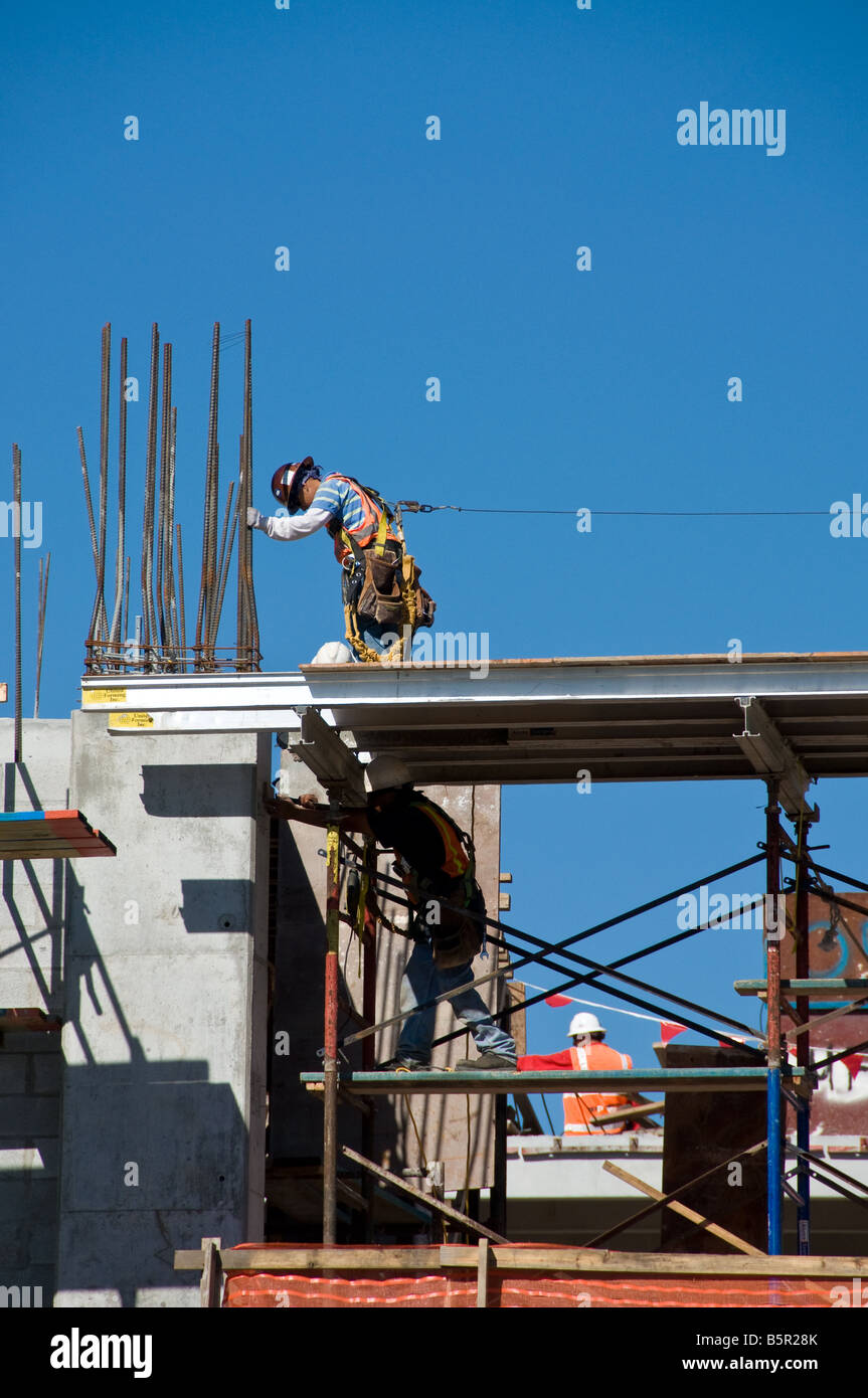Construction workers at Florida International University UP Campus ...