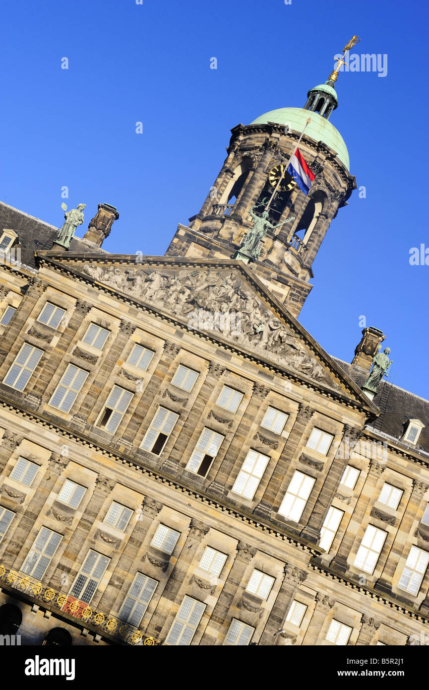Royal Palace Dam Square Amsterdam Stock Photo - Alamy