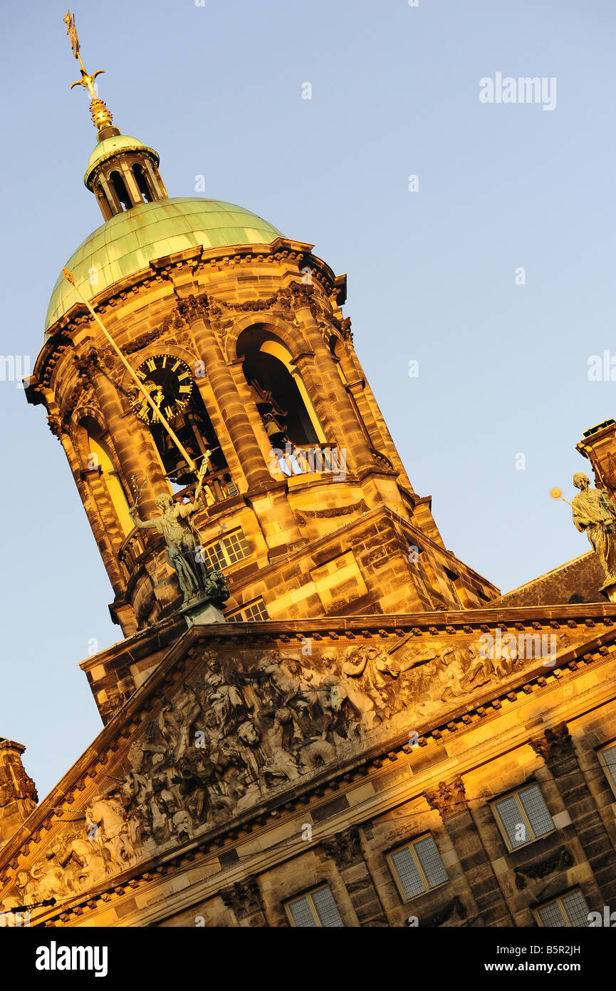 Royal Palace Dam Square Amsterdam Stock Photo - Alamy