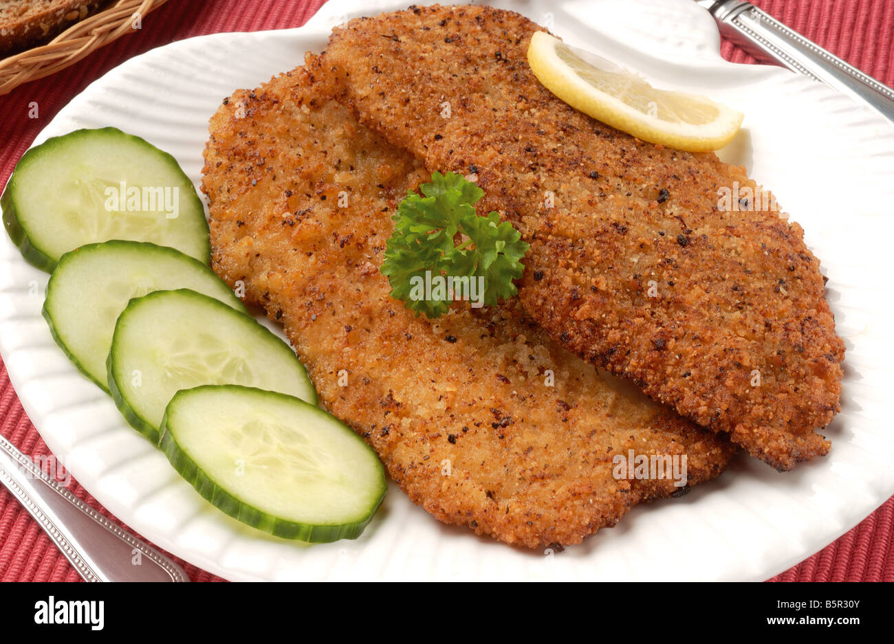 Lemon Pepper haddock Stock Photo - Alamy