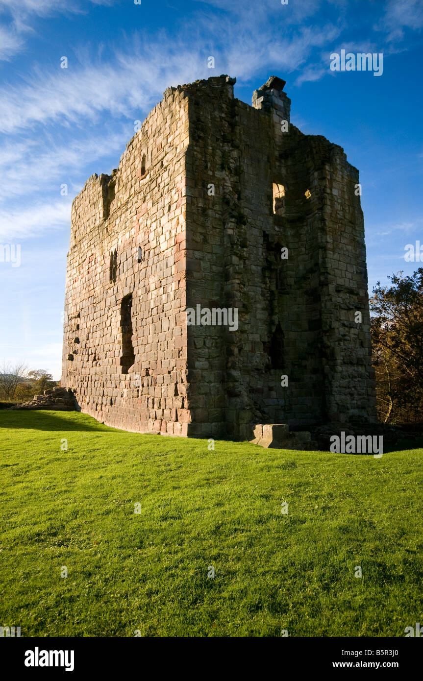 The ruins of Etal Castle in Englands Border country with Scotland Stock Photo - Alamy