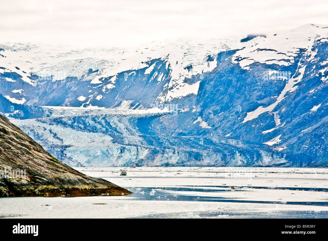 Johns Hopkins Glacier a tidewater glacier in Glacier Bay National Park ...