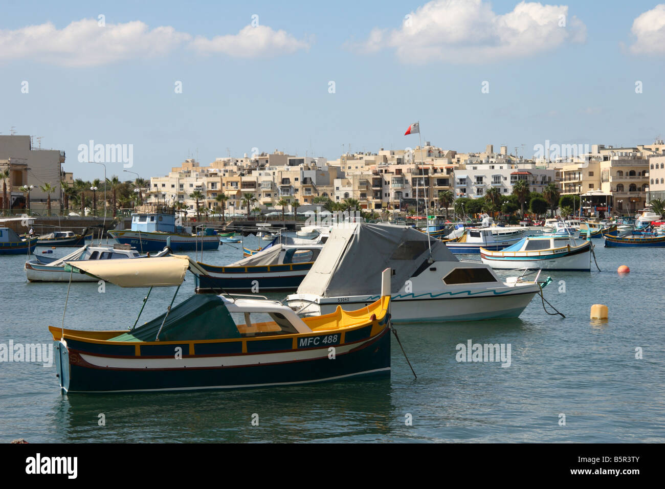 Marsaskala, harbour in southeast Malta Stock Photo - Alamy