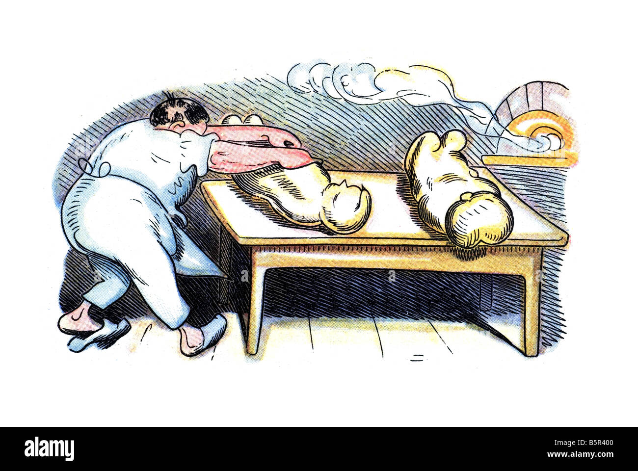 baker makes bread outof Max & Moritz, Max and Moritz A Story of Seven ...