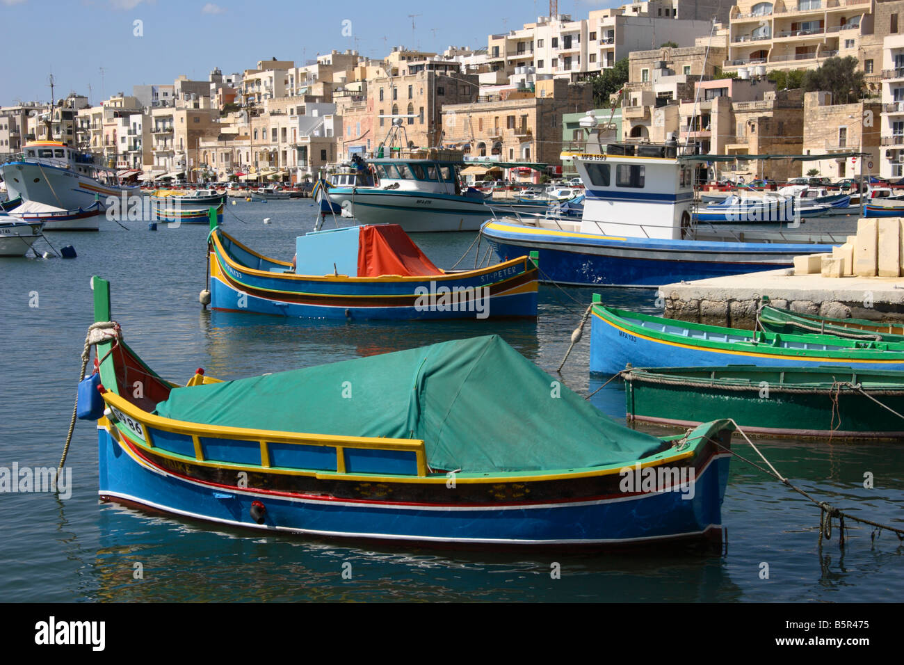 The picturesque Marsaskala harbour in southeast Malta Stock Photo - Alamy