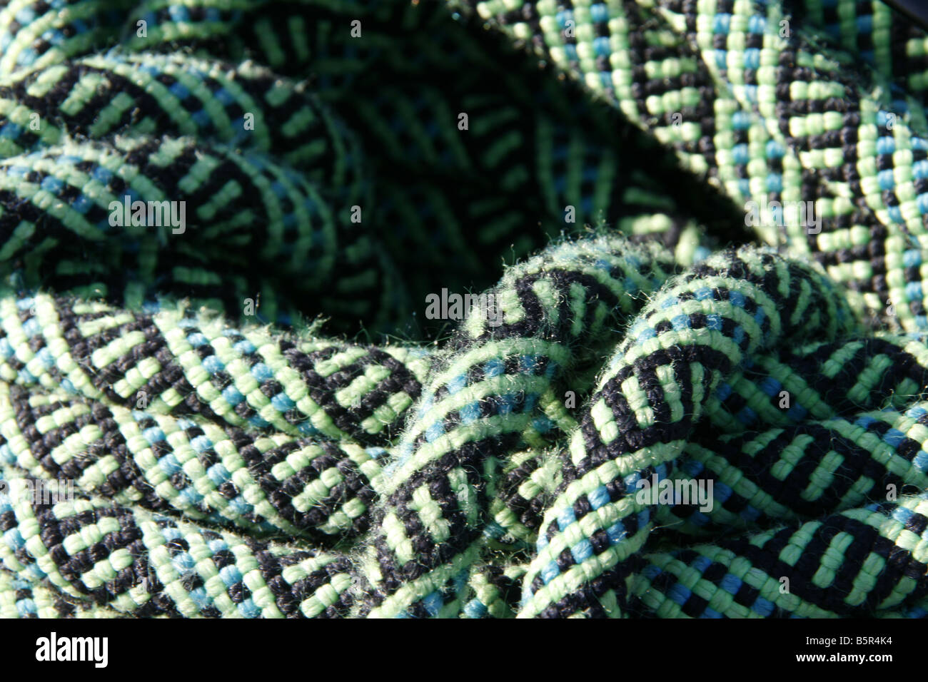 close up of pattern green modern climbing rope Stock Photo - Alamy