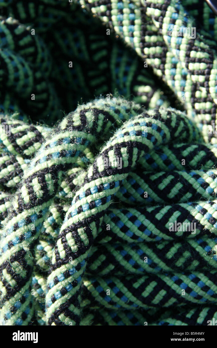 close up of pattern green modern climbing rope Stock Photo - Alamy