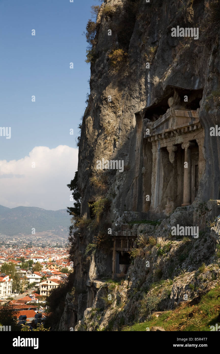 Lycian Rock Tomb in Fethiye Turkey Stock Photo - Alamy
